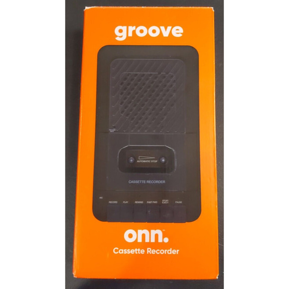 ONN | Portable Audio & Video | Onn Groove Cassette Recorder Black ...